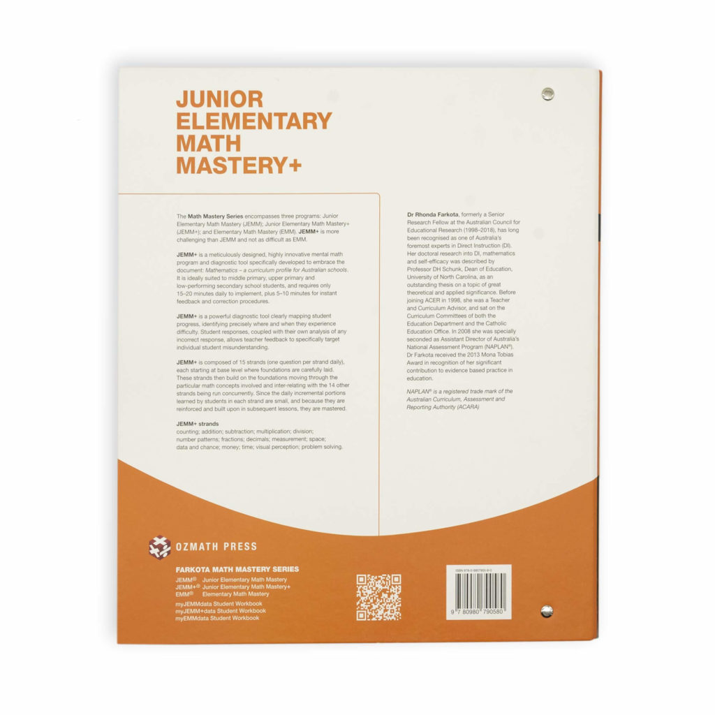 JEMM+ Teacher Book – Math Mastery Series
