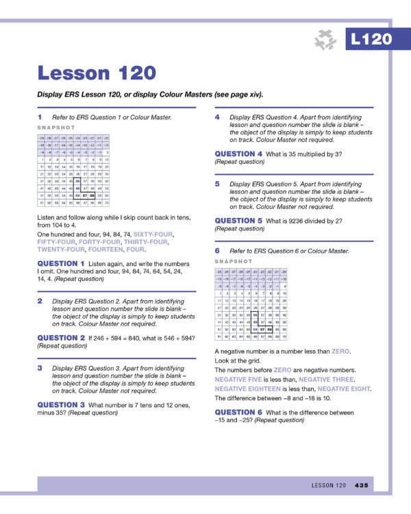 Sample Materials – Math Mastery Series